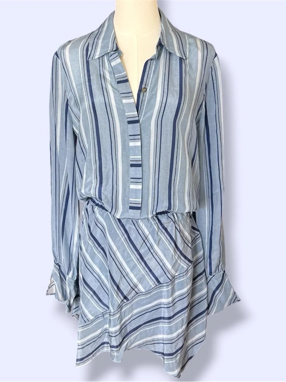 Ramy Brook | Dresses | Ramy Brook Blue Silk Brandi Dress | Poshmark
